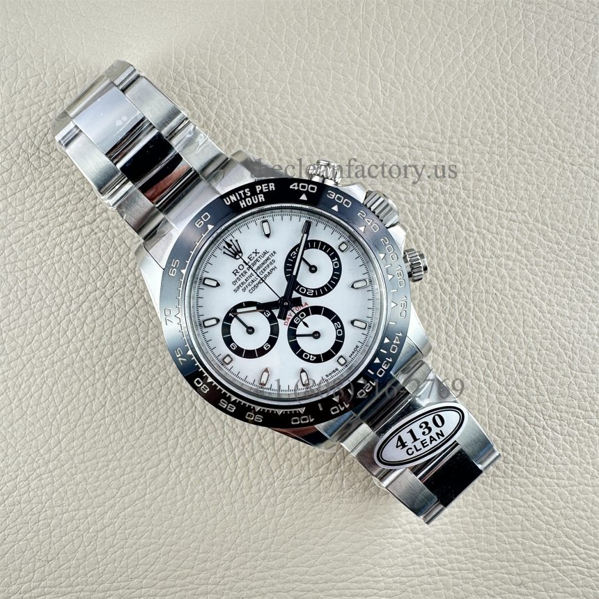 Clean Factory Rolex Daytona 116500LN-0001 40mm White Panda Dial Black ...