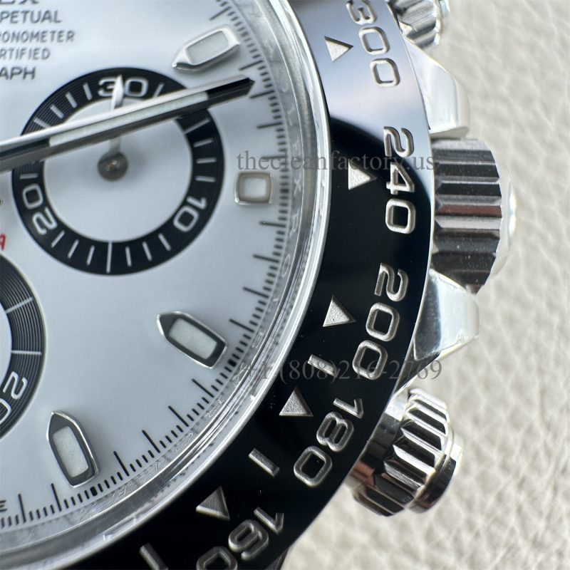 Clean Factory Rolex Daytona 116500LN-0001 40mm White Panda Dial Black ...